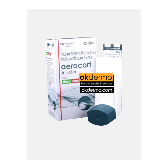 Aerocort 50/50mcg Cfc Free Box Of 200 Metered Dose Inhaler - Multimedicos