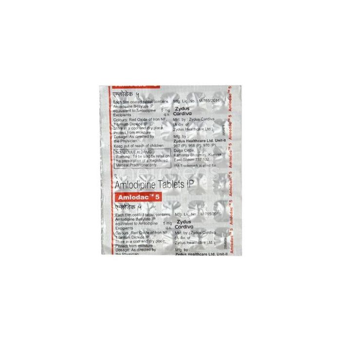 Multimedicos - Amlodac 5mg Strip Of 30 Tablets