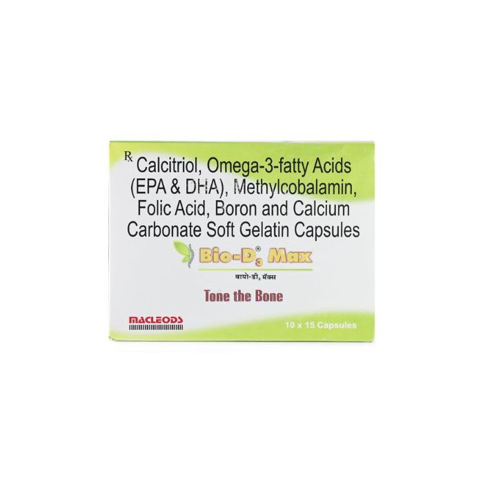 Bio D3 Max Strip Of 10 Capsules - Multimedicos