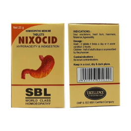 SBL Nixocid Tablets 25 gm - Multimedicos